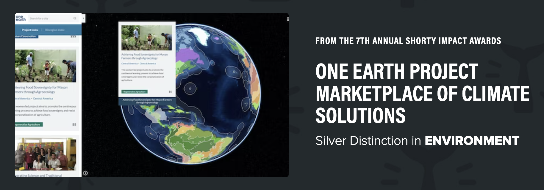 One Earth Named Silver Honoree at the 7th Annual Shorty Impact Awards | One Earth